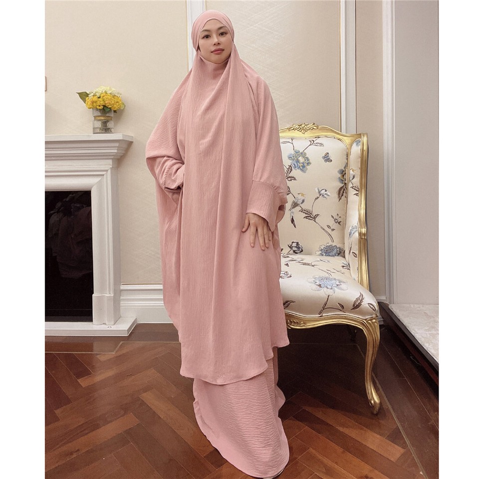 Muslim Overhead Khimar Caftan Ramadan Traditional Islam Burqa Robe ...