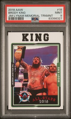 2018 AAW Brody King #18 PSA 9 Jim Lynam Memorial Tournament | eBay