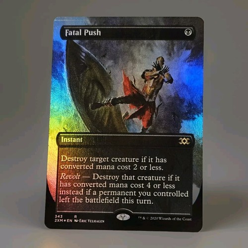 Magic The Gathering - Fatal Push FOIL Borderless - Double Masters 343 ...
