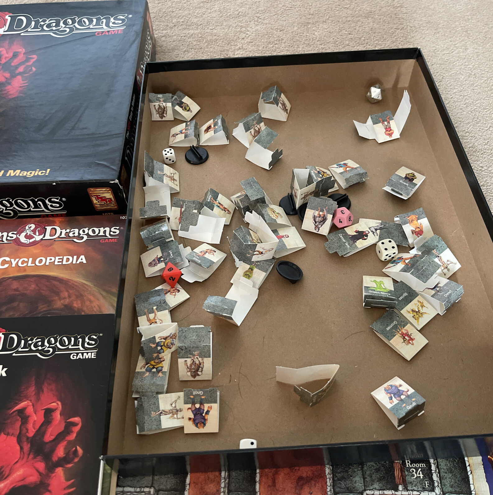 TSR Dungeons And Dragons Game 1991 Easy to Master Board Game OOP | eBay