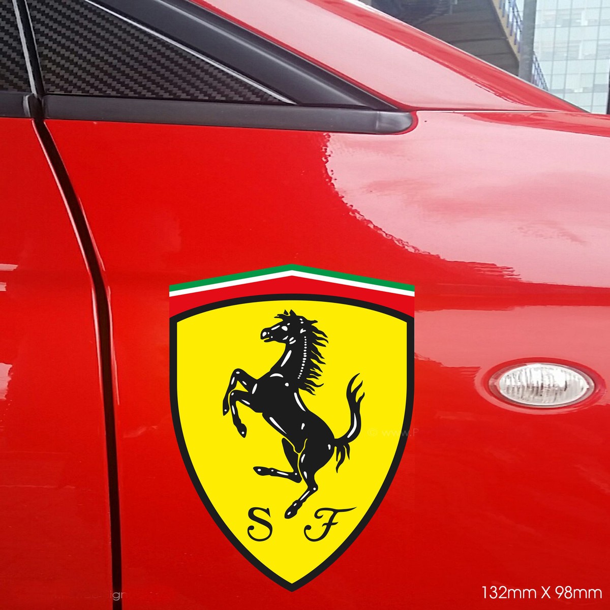 Ferrari Aufkleber Logo Ferrari Paper Sticker – Bike And Wear