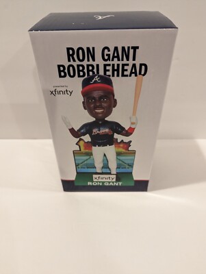 2023 SGA Atlanta Braves Ron Gant 93 Press Box Fire Bobblehead 7/19/23 ...