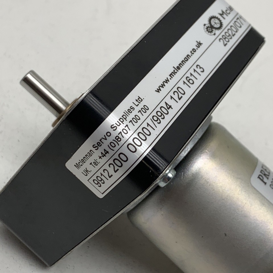 Premotec 9904 120 16113 Motor 15VDC with McLennan Servo 9912 Gearhead ...