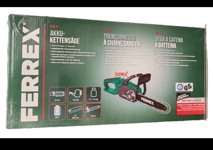 40 V FERREX CORDLESS CHAINSAW High-quality | eBay UK