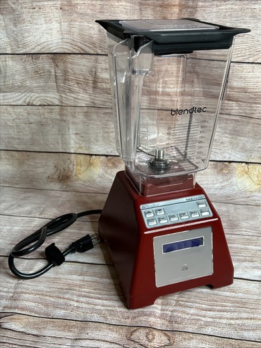 Red Blendtec Total Blender ES3 1560 Watts with Pitcher & Lid- TESTED ...