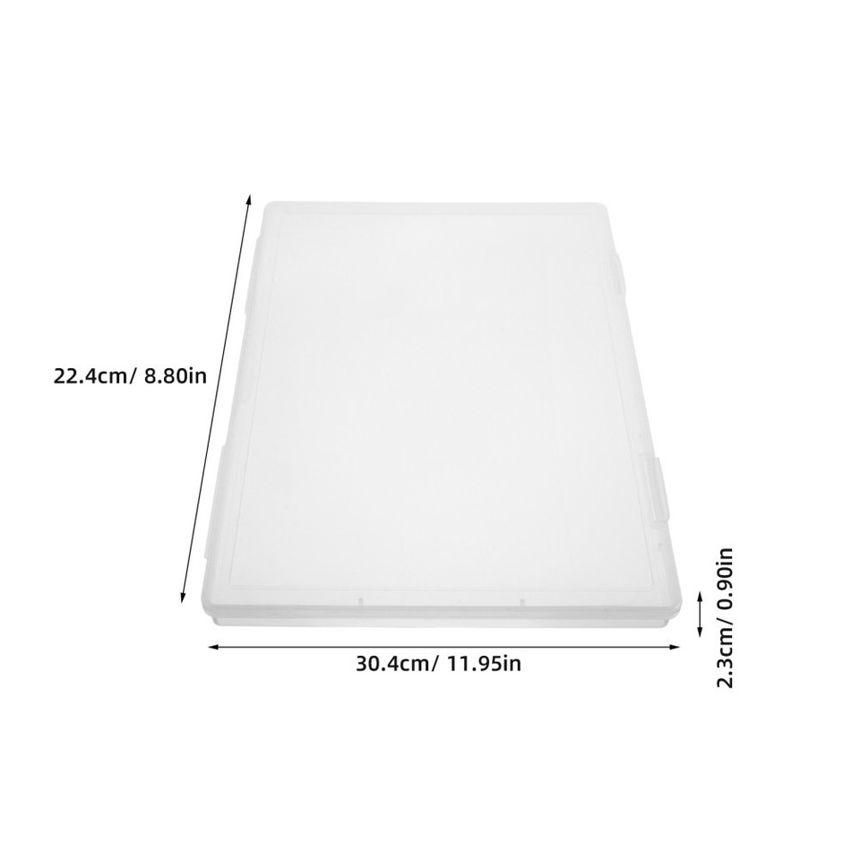 A4 Paper Box File Portable Project Case Document Storage Container ...