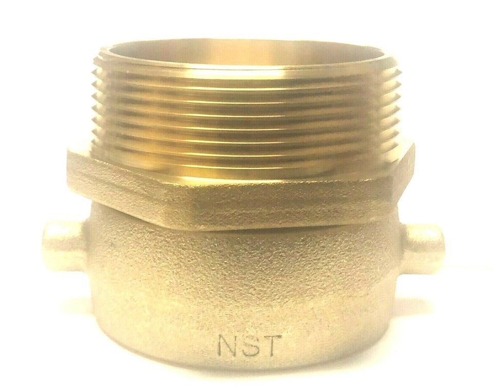 3" Male NPT x 2-1/2" Female Swivel NNI Fire Hose Hydrant Swivel Adapter ...
