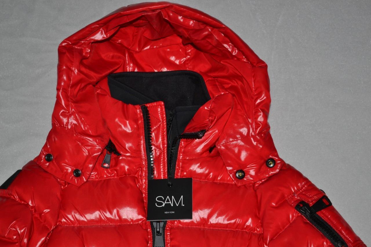 AUTHENTIC TODDLER SAM. NEW YORK GLACIER DOWN PUFFER JACKET CHERRY RED ...