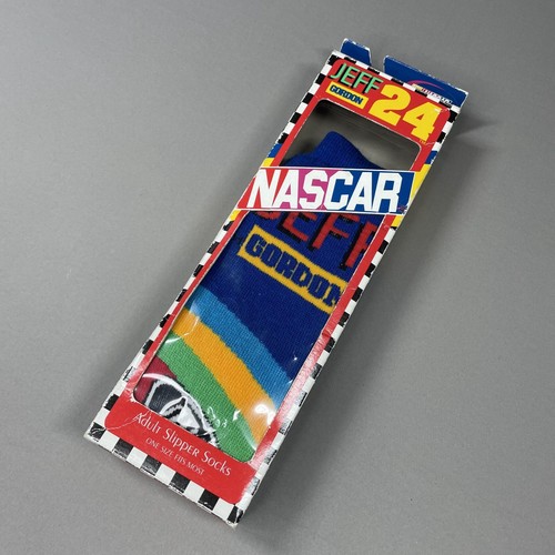 NEW VTG Nascar Jeff Gordon Slipper Socks 24 racing non slip apparel | eBay