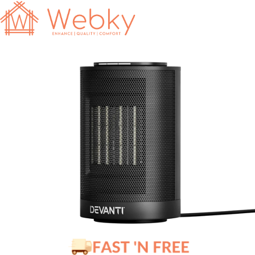 Devanti Electric Fan Heater Portable Ceramic Standing Room Office ...