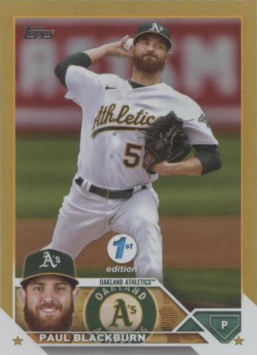 2023 Topps Series 1 1st Edition - Paul Blackburn #6 Gold Foil for sale ...