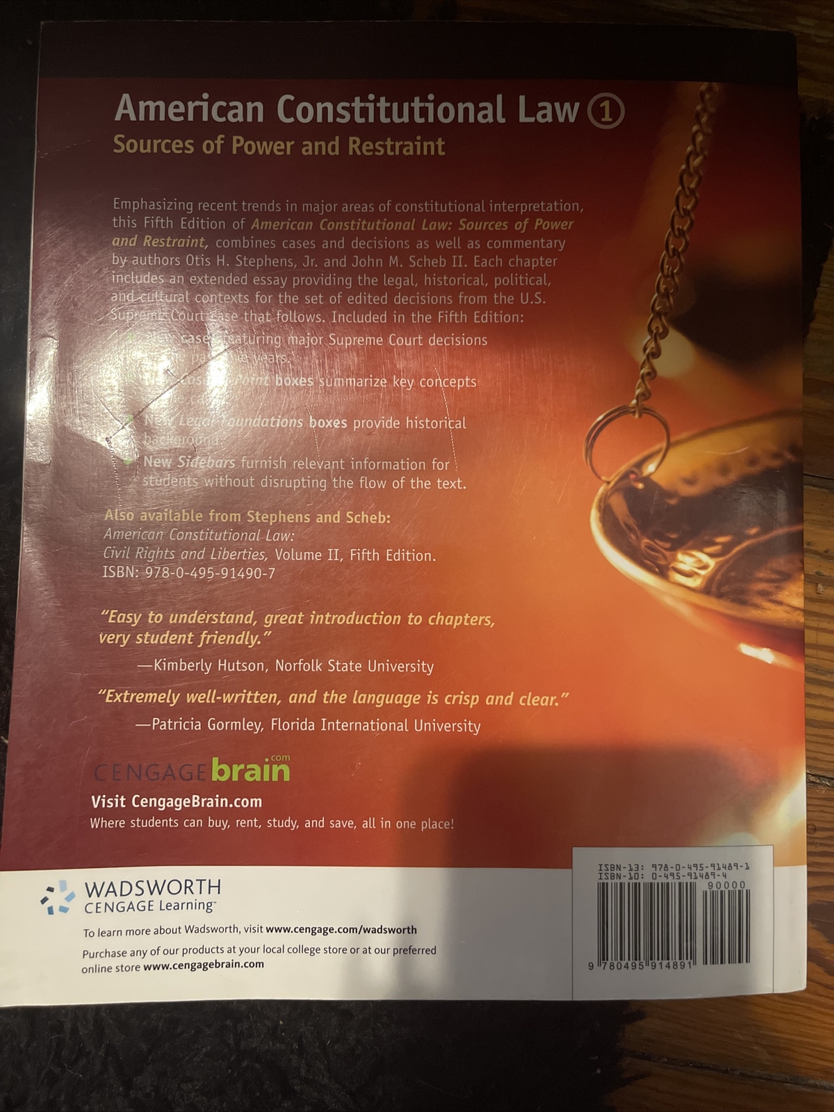 American Constitutional Law Vol. 1 : Sources of Power and Restraint by ...