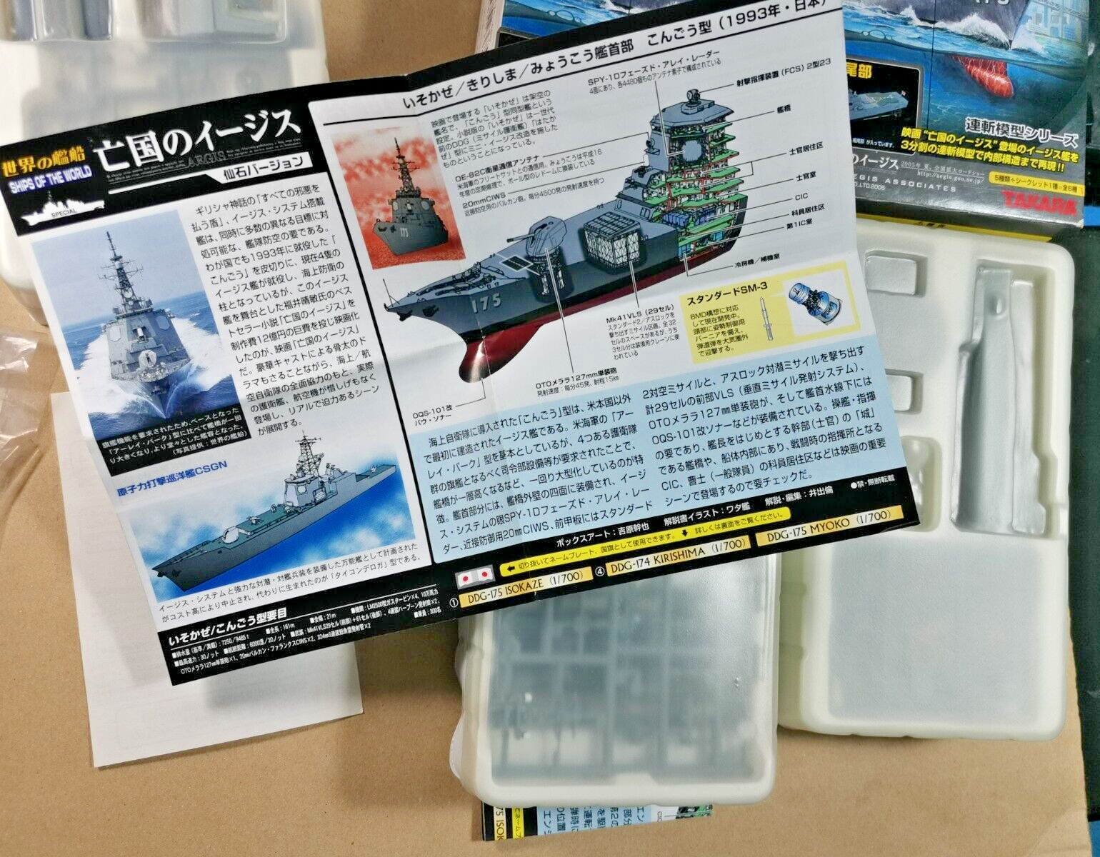 1/700 TAKARA JMSDF DDG-175 "MYOKO" Aegis Destroyer Kongo class | eBay