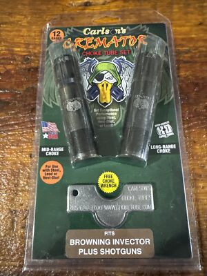 CARLSON'S BROWNING INVECTOR PLUS 12GA EXTENDED CREMATOR CHOKE TUBE SET ...