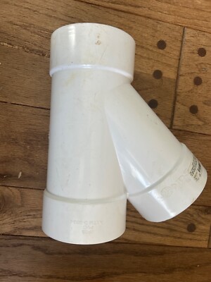 NDS 4P08 PVC 45-Degree Wye, Hub by Hub by Hub Connection, 4-Inch, White ...