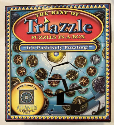 Vintage Triazzle Puzzles In-A-Box Concentra Style 'Atlantis' - DaMert ...