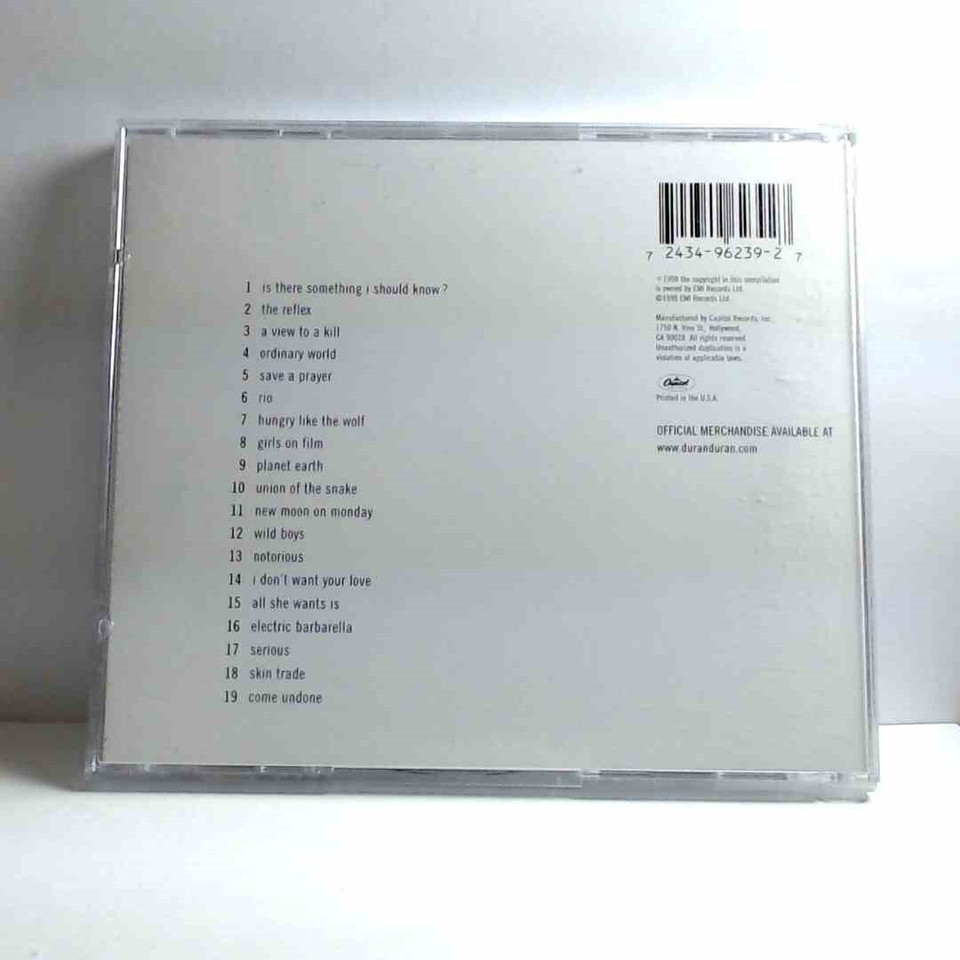 Duran Duran – Greatest (CD, US, 1998, Capitol) AV078 | eBay