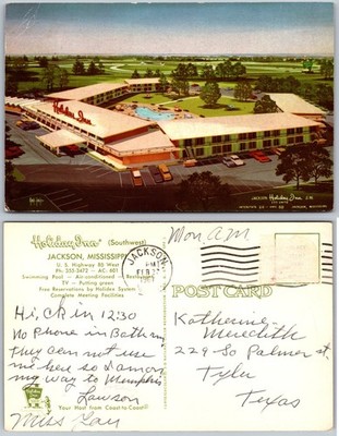 Holiday Inn Jackson Mississippi Postcard | eBay