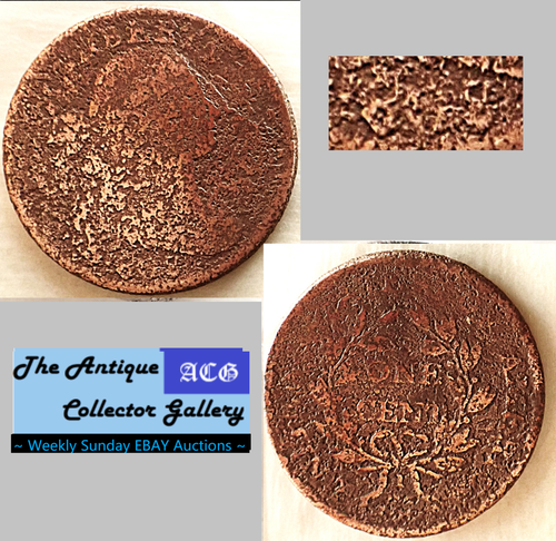 US 1807 over 6 DRAPED BUST LARGE CENT🪙Early Copper Penny🪙Pointed | eBay