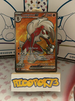Carte Pokemon Lougaroc Ex 241/193 Secrete FA/ Evolutions Paldea Fr Neuf ...