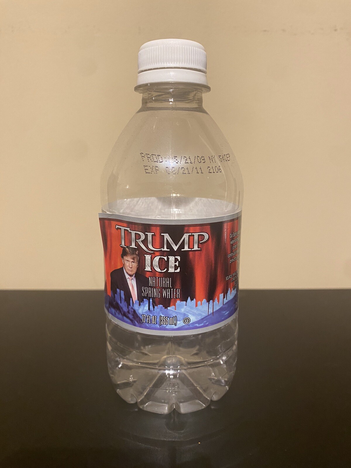 DONALD TRUMP ICE NATURAL SPRING WATER BOTTLE | eBay