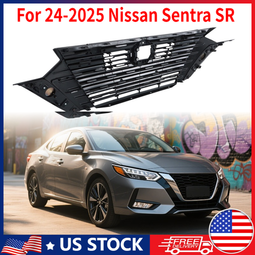 Plastic Black Front Bumper Upper Grille 62310-6LY2A For 24-2025 Nissan ...