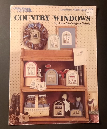 Country WIndows Counted Cross Stitch Leaflet by Leisure Arts #454 | eBay UK