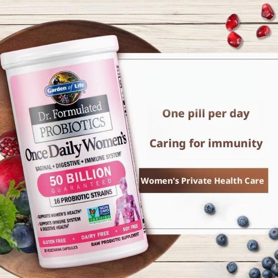 Garden of Life Dr. Formulated Probiotics for Women Once Daily 30 ...