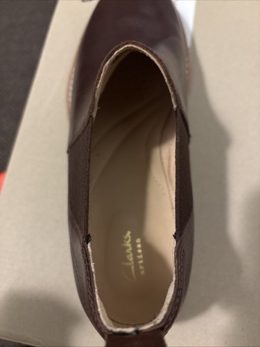 Clarks Camzin Step Dark Tan Leather Shoes Sz 7.5 W | eBay