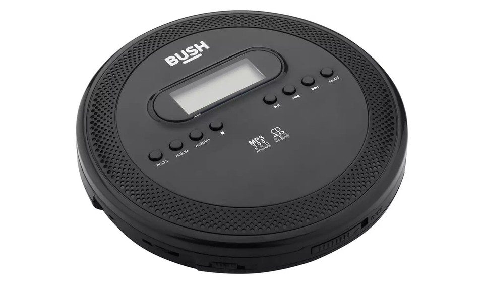 Bush MP3 CD Player Playback Bush Portable Jog Proof PCD320B Black ...
