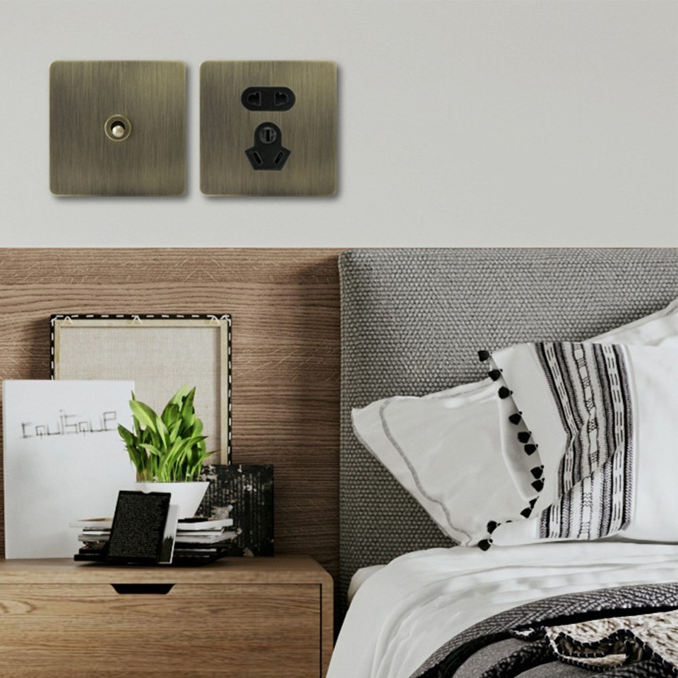 Flexible Installation Green Bronze Stainless Steel Wall Switch Panel ...