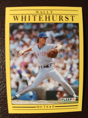 WALLY WHITEHURST NEW YORK METS 1991 FLEER BASEBALL CARD #166 | eBay