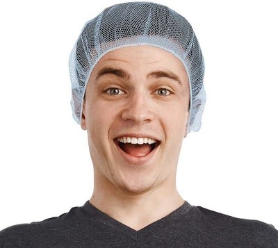 Blue Disposable Beard Nets for Work, 18 Inch. Pack of 2000 ...