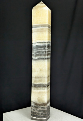 Banded Calcite Tower Large Crystal Tall Big Point Gemstone Mineral ...