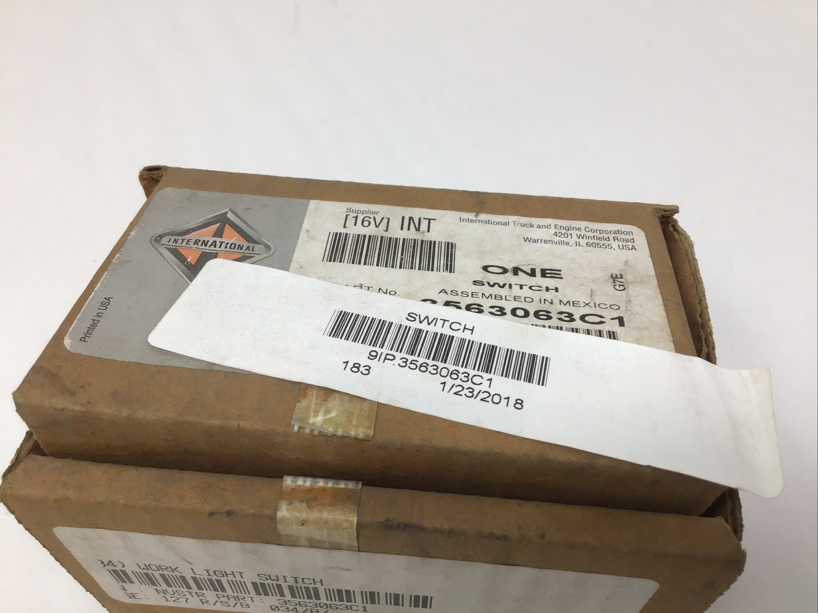 NEW NOS OEM INTERNATIONAL TRUCKS WORK LIGHT SWITCH 3563063C1 Free Ship ...
