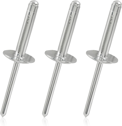 50Pcs Aluminum Tri-Fold Exploding Pop Rivets 3/16 Large Flange,3/16''X ...