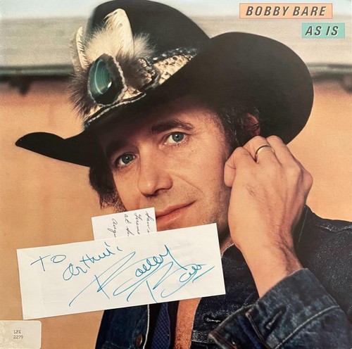 BOBBY BARE HAND SIGNED AUTOGRAPH LP ALBUM -"AS IS" | eBay