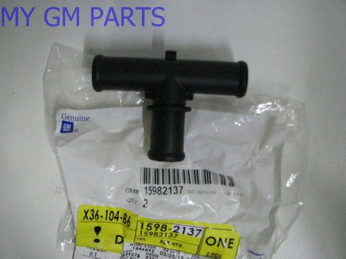 TAHOE YUKON SUBURBAN REAR AUX INLET HEATER HOSE TEE 1996-1999 NEW OEM ...