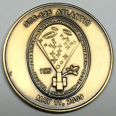 N125 NASA SPACE SHUTTLE COIN / MEDAL, ATLANTIS, STS-125 | eBay