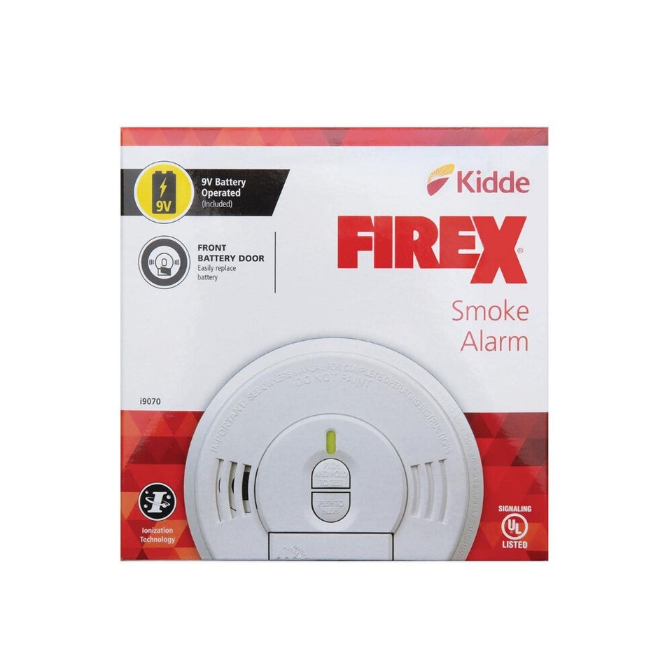 Kidde Front Load Battery-Operated Ionization Sensor Smoke Alarm (i9070 ...