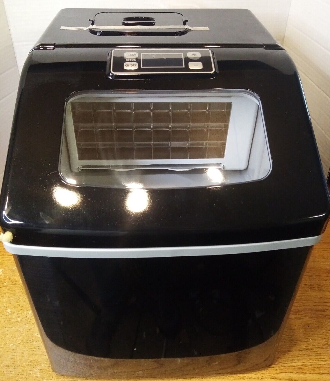 HSN Improvements 40 lb. Square Ice Maker w/Self-Clean Transparent ...