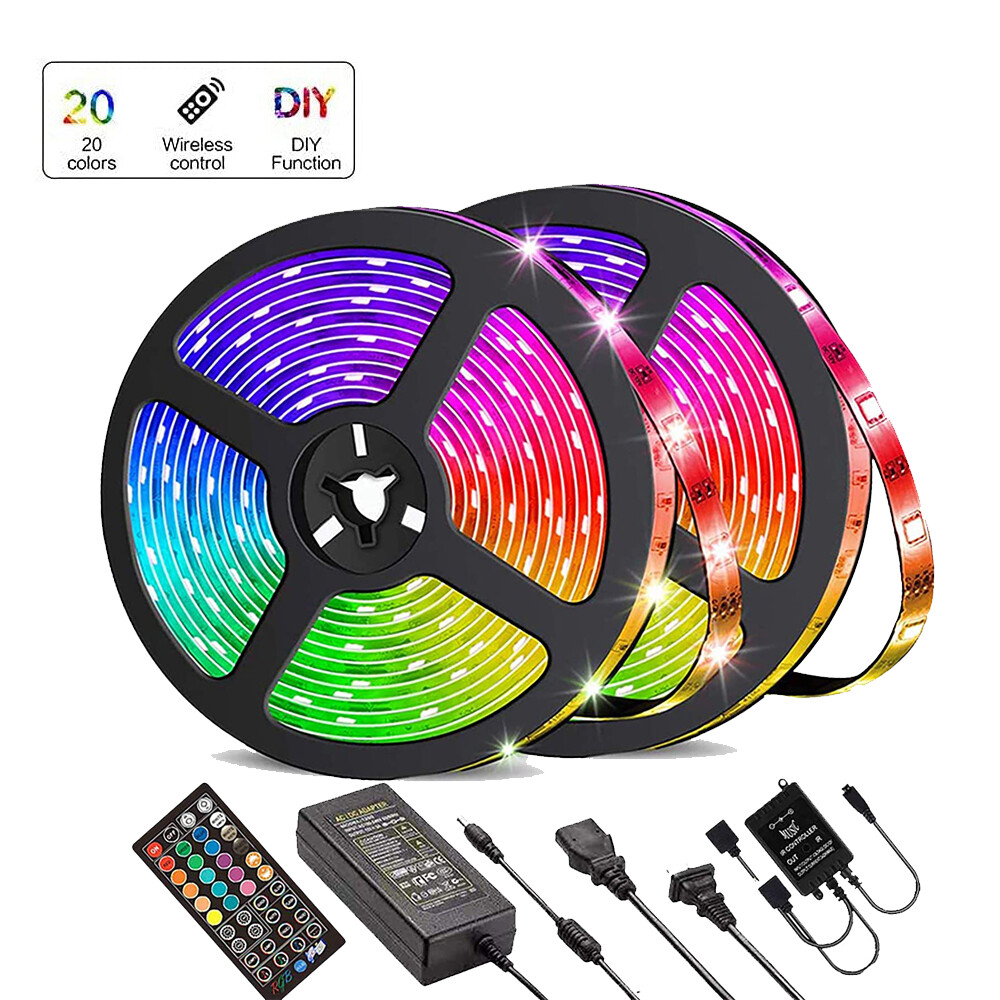 32Ft Decorative LED Strip String Lights Flexible Holiday Fairy Light ...