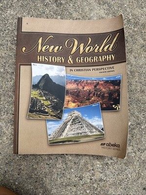 Abeka New World History and Geography Fourth Edition text book | eBay