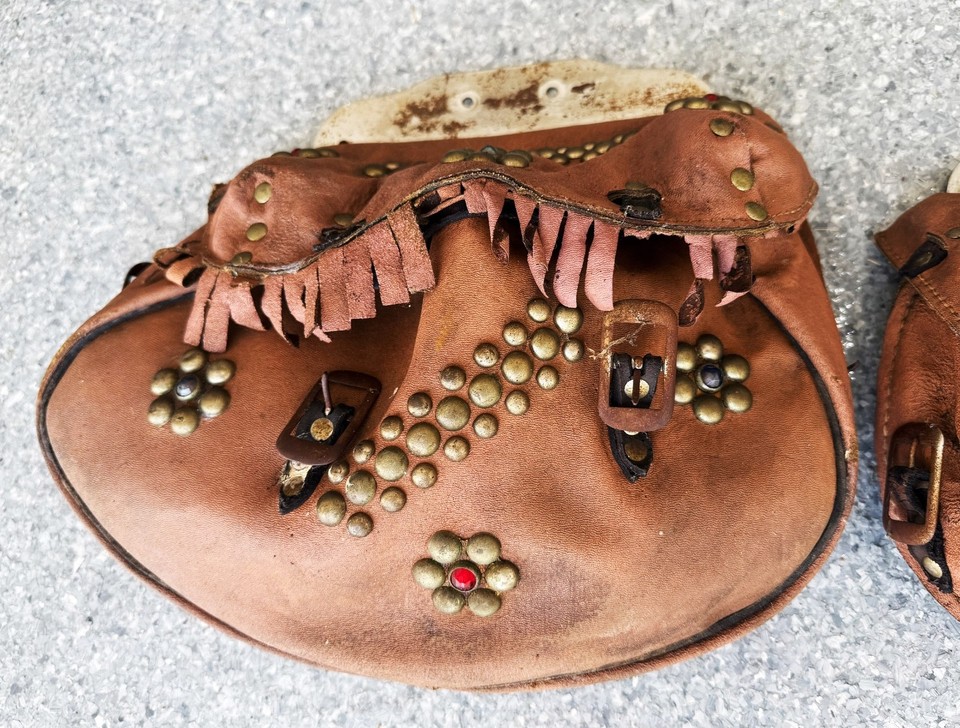 Antique Vintage 1940's Bicycle Saddle Bags CWC Schwinn Monark Hawthorne ...