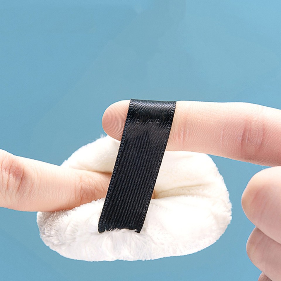 15 Stück Pure Cotton Soft Powder Puff Flocking Kurzer Fluff Powder Puff ...