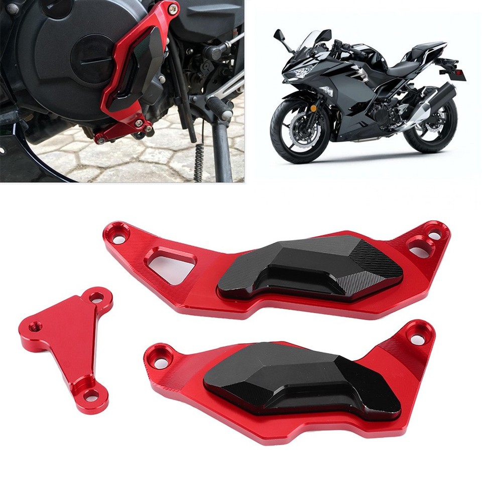⁺Red Motorcycle Engine Protective Shell Crash Slider Protector For ...