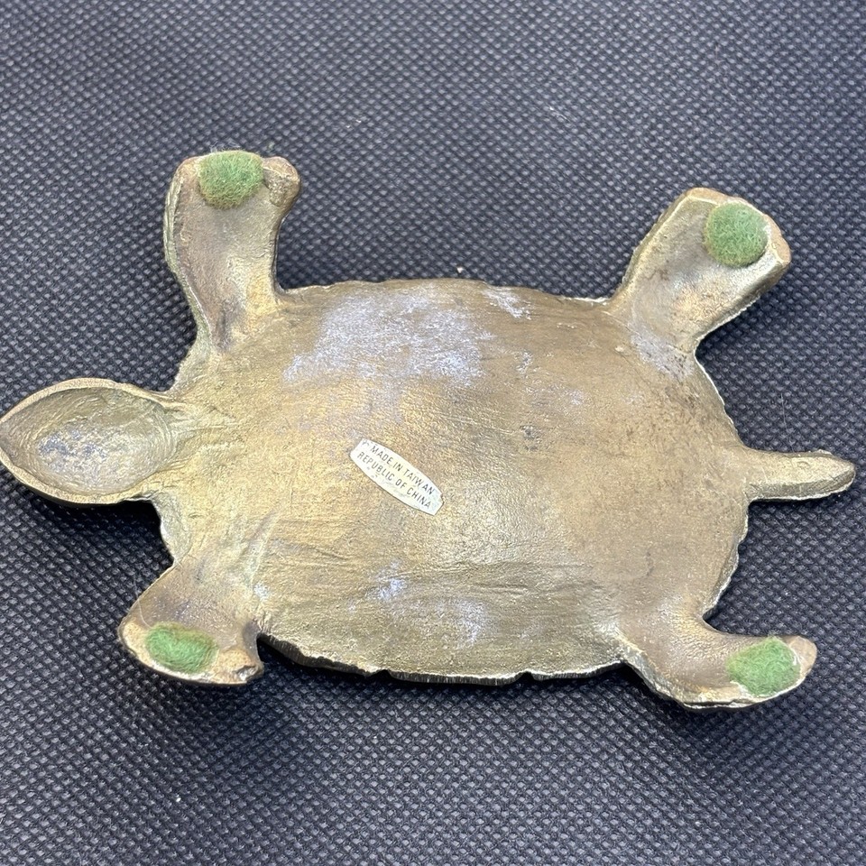 Vintage Brass Turtle/Tortoise Trinket Dish Soap Dish Ashtray Coins Keys ...