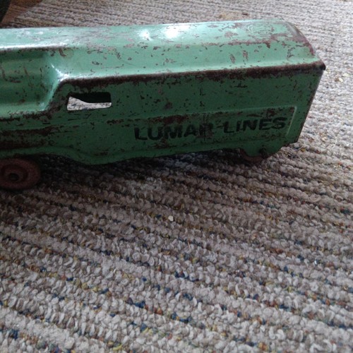 Marx Lumar Lines Steam Engine Floor Toy from 1940s - EASTER COLORS RARE ...
