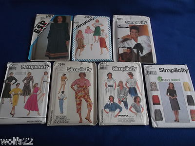 Simplicity Patterns (W) ~ All Patterns are Size 10-14 ...