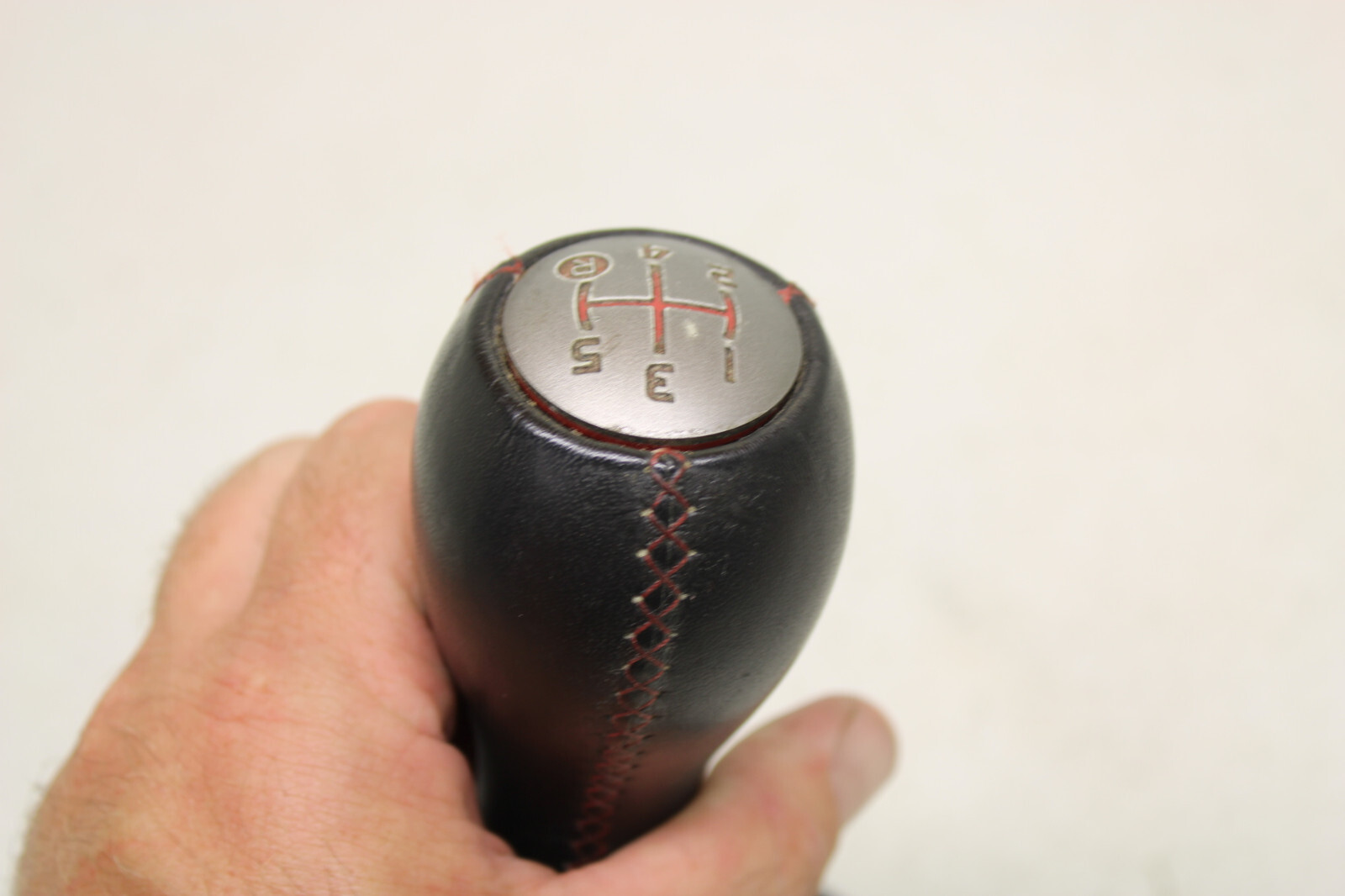 Fiat 500 Abarth Black Leather Shift Knob W/ Boot Shifter Genuine Oem ...